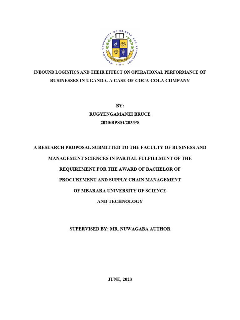 New Proposal | PDF | Logistics | Supply Chain New Proposal | PDF | Logistics | Supply Chain