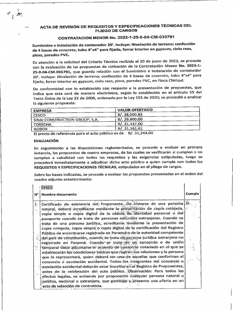 Informe Tecnico | PDF
