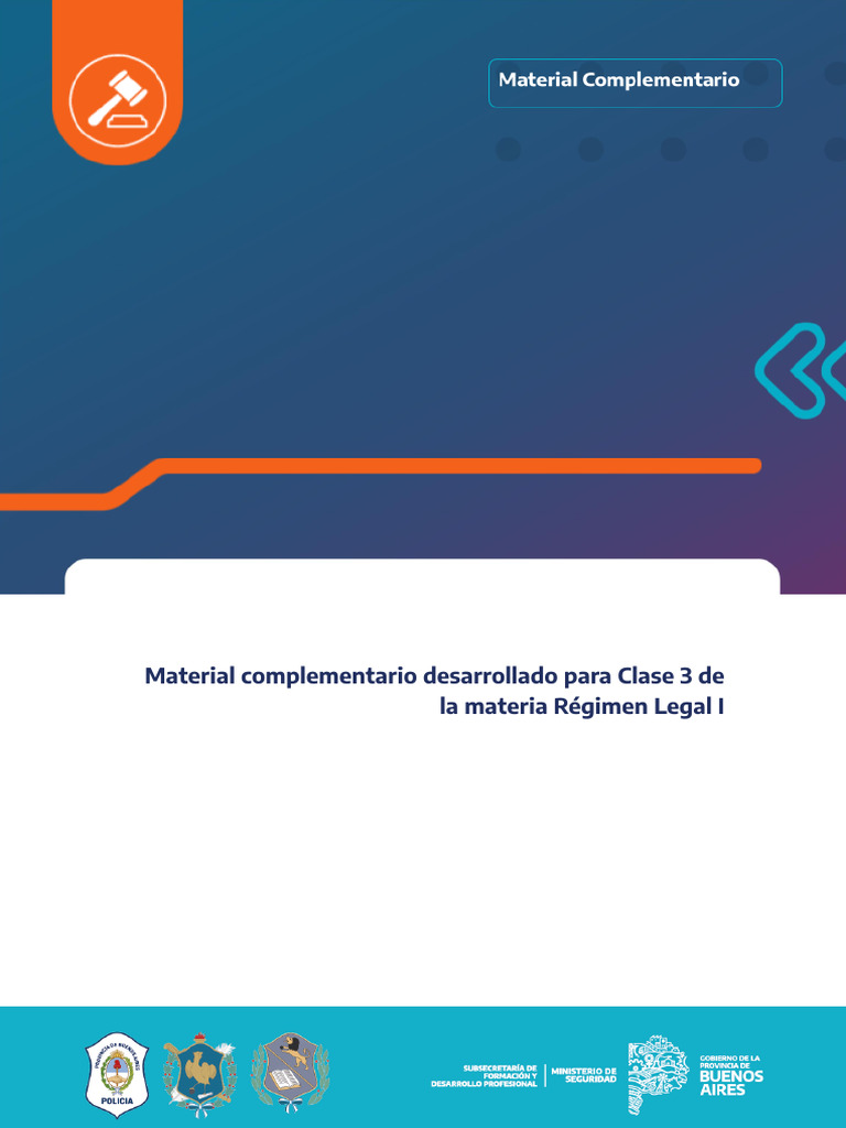 O_S_RL1_Clase3_Complementario | PDF | Policía | Documento de identidad