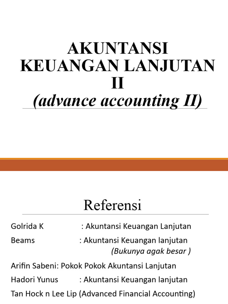 Akuntansi Keuangan Lanjutan II Landscape | PDF | Pengelolaan Keuangan ...