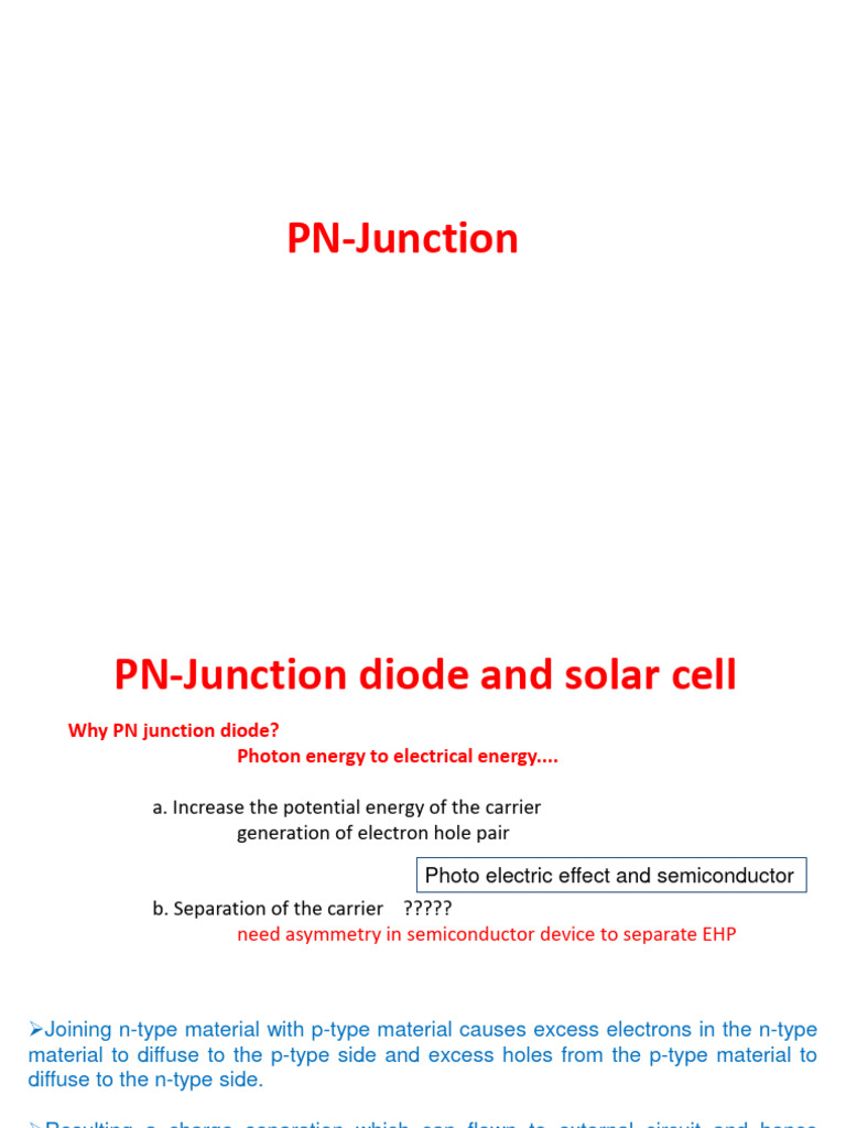 Lecture 6-10 | PDF | P–N Junction | Diode