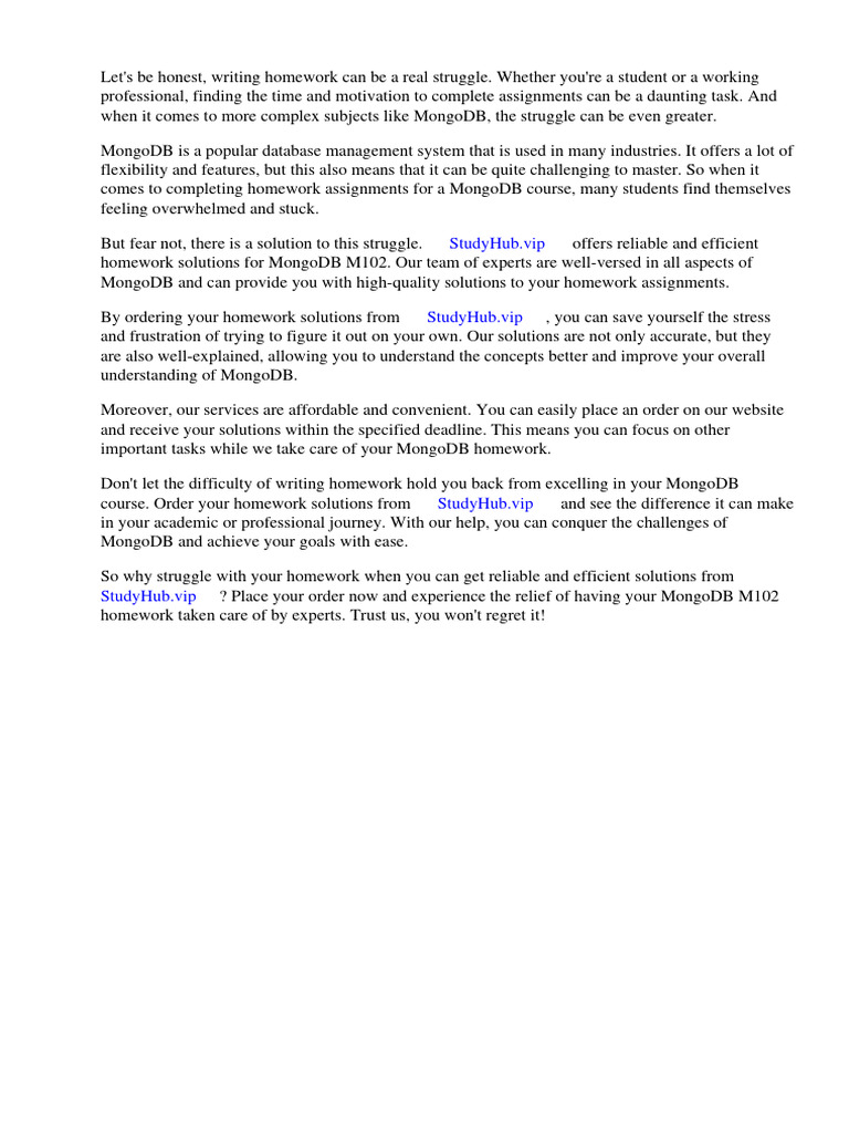 Mongodb m102 Homework Solutions | PDF | Databases | Mongo Db