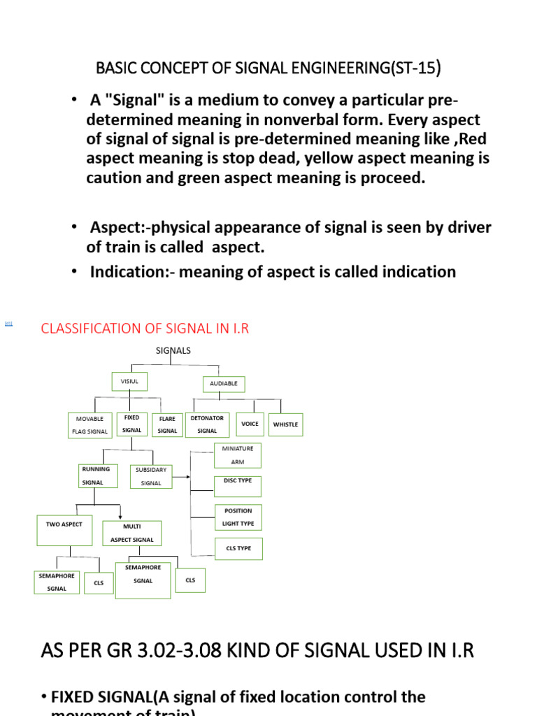 Signal Engineering Basics | PDF | Rail Transport | Railway Safety