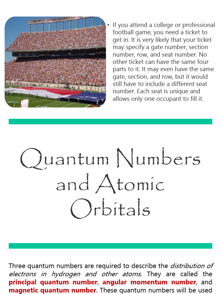 1 Quantum Numbers-1 | PDF | Atomic Orbital | Quantum Mechanics