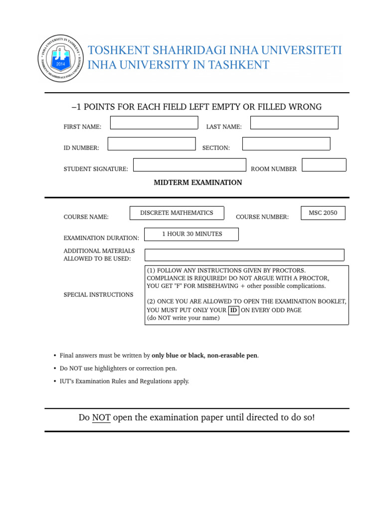 DM 2022 Spring MID | PDF | Algorithms | Arithmetic