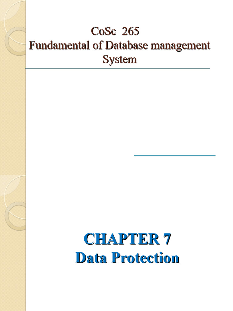 FDMS - Chapter Seven | PDF | Databases | Database Transaction
