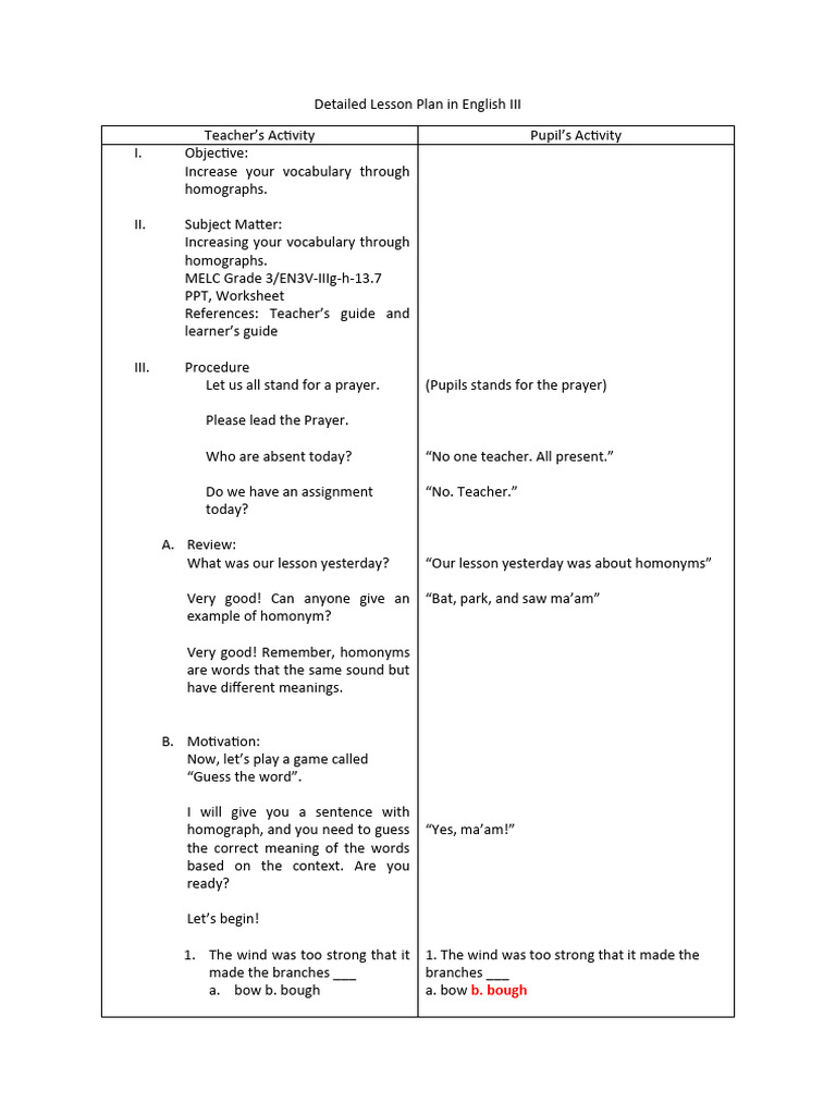 Final DLP For English 3 | PDF | Behavior Modification | Human Communication
