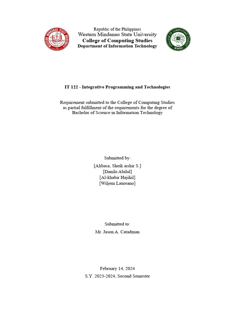 Group Alibasa X Abilul X Hajihil X Lauerano | PDF | Area | Method ...
