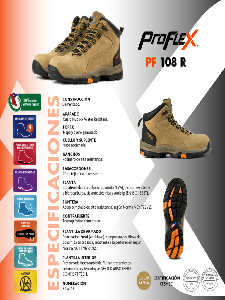 Nueva Ficha Tecnica PROFLEX PF108R 4052f22e-1fc0-4576-b1cf-1dea9f53cc77 | PDF