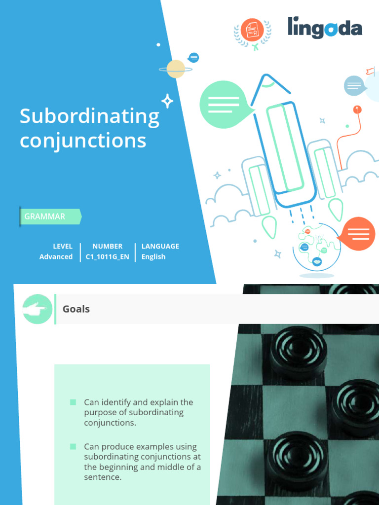 Advanced Subordinating Conjunctions | PDF | Syntax | Grammar