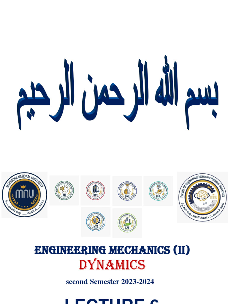 Mech_2_Lecture_6-A | PDF | Acceleration | Kinematics