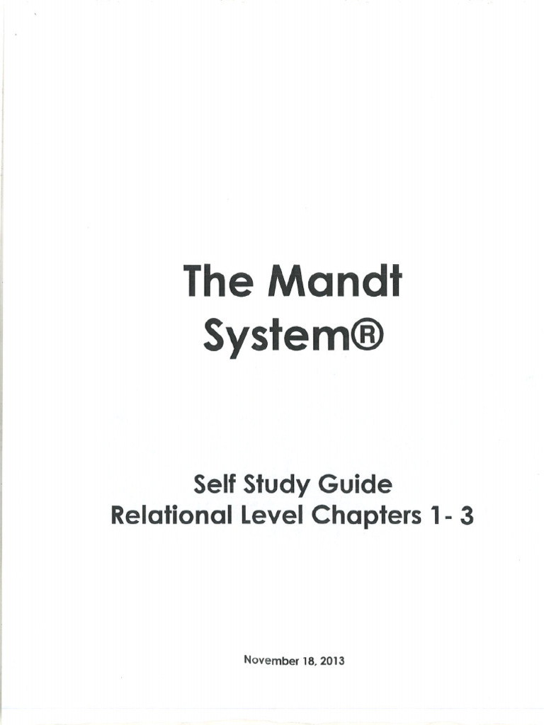 MANDT Self Study Guide | PDF