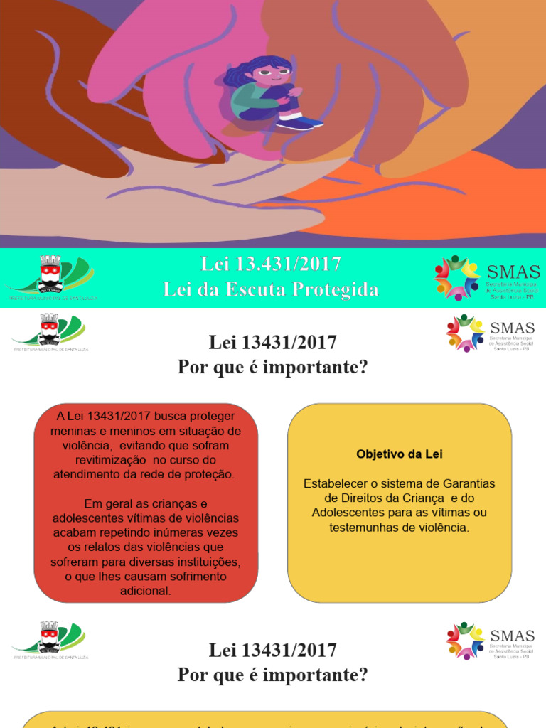 Lei 13.431/2017: Escuta Protegida | PDF | Violência | Adolescência