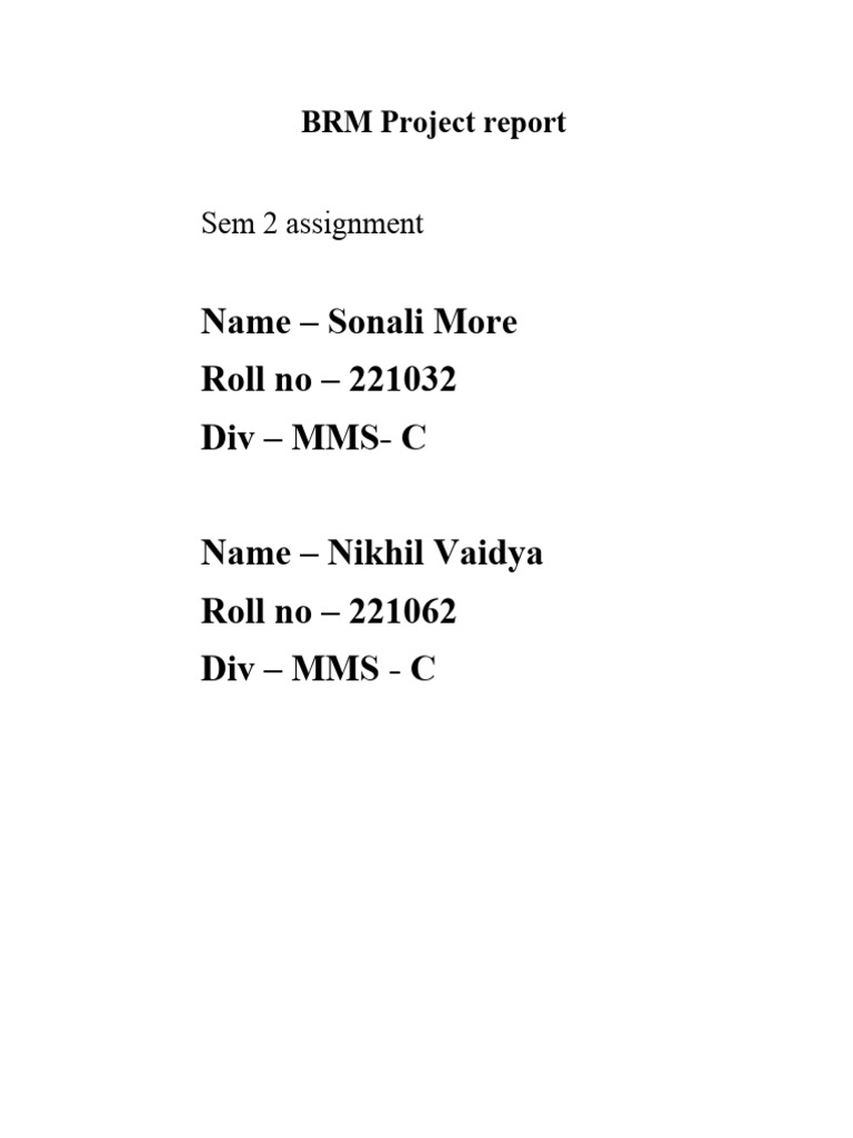 BRM Project Report | PDF | Cryptocurrency | Money
