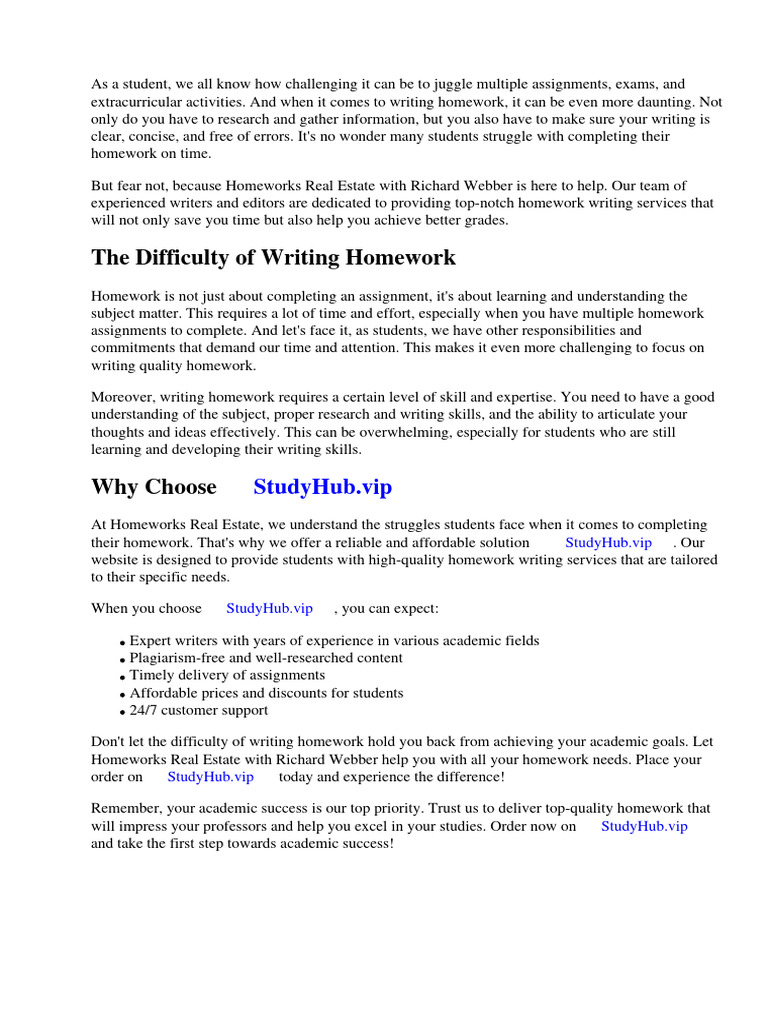 Homeworks Real Estate Richard Webber | Download Free PDF | Http Cookie ...