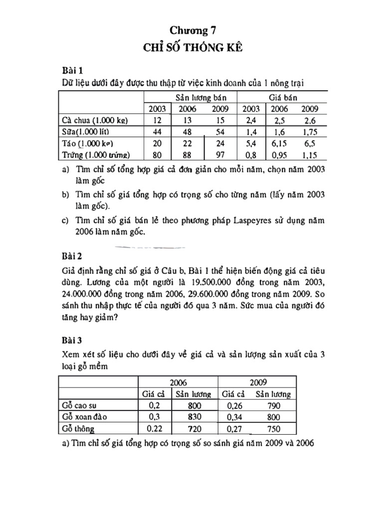 Bai Tap Thong Ke Ung Dung 7 | PDF