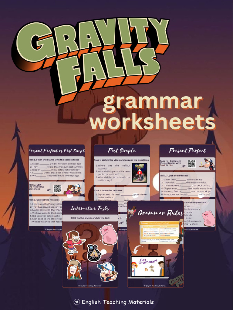 Gravity Falls Grammar Worksheets | Download Free PDF | Grammar ...
