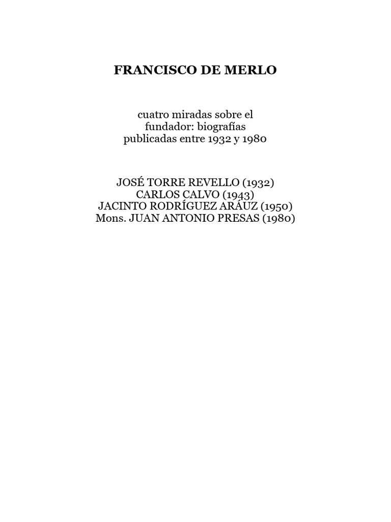 01 Francisco de Merlo INTERIOR A5 21x14,8 32 PÁGINAS | PDF