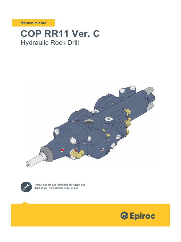 9852 3894 56g Maintenance COP RR11 Ver. C | PDF | Ingeniería mecánica