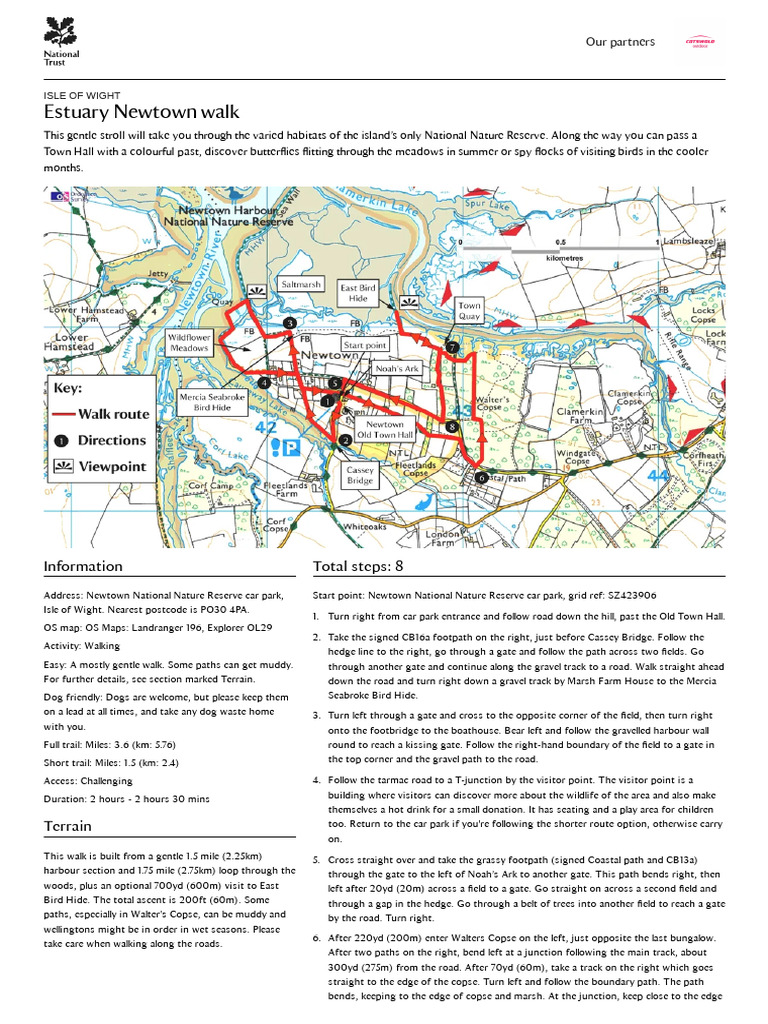 Enjoy The Estuary Newtown Walk Walking | PDF | Social Science | Home ...