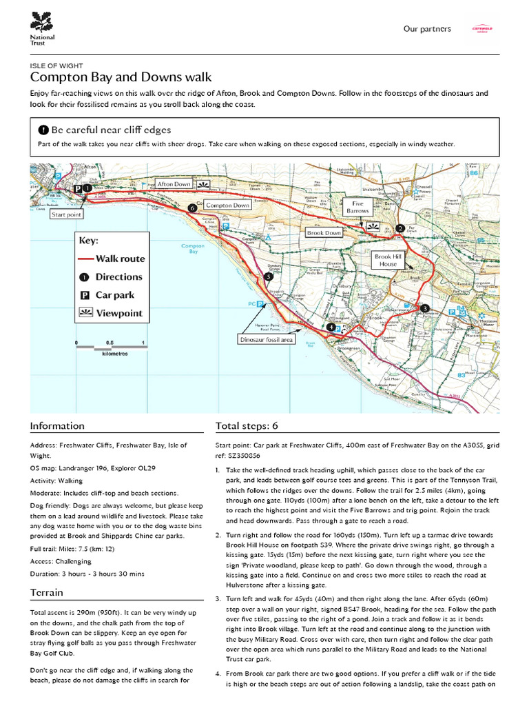 Compton Downs and Bay Walk Walking | PDF | Earth Sciences