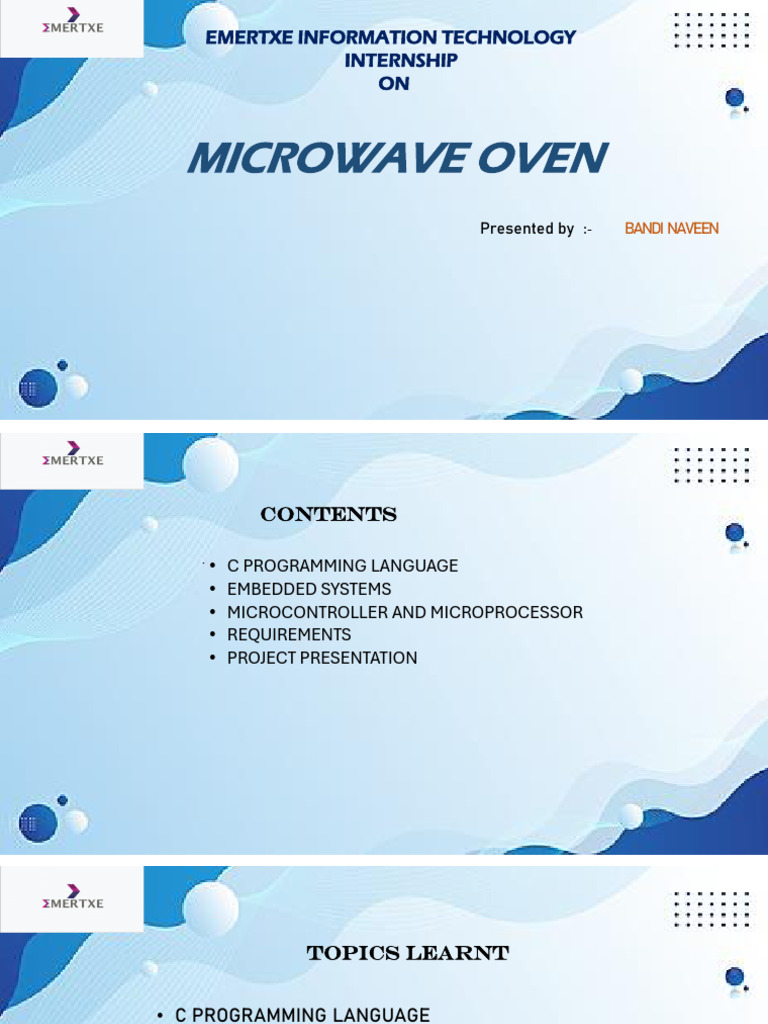 Embedded Systems in Microwave Ovens | PDF | Embedded System ...