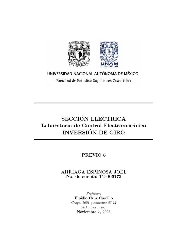 Previo 6 (Control) | PDF