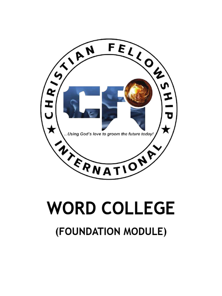 Foundation Module - 015934 | PDF | Spiritual Gift | Born Again