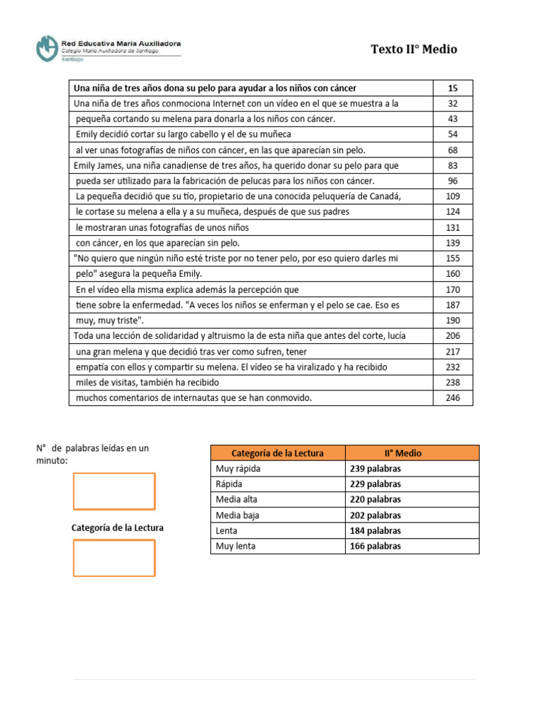 Fluidez Lectora | PDF