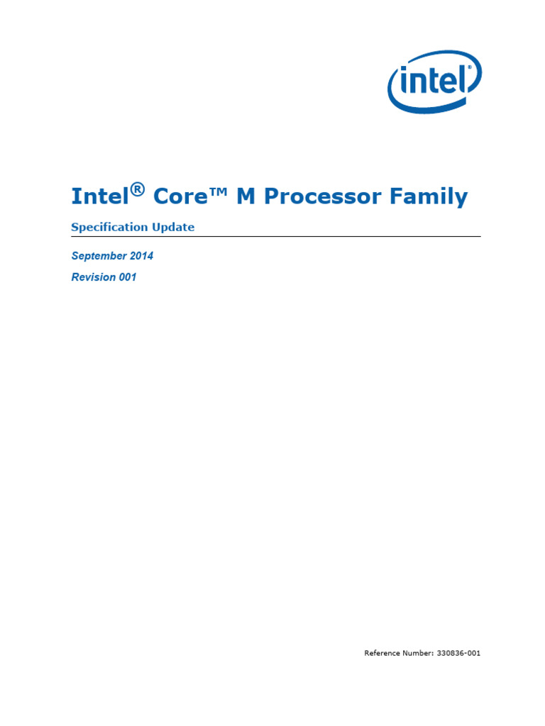 core-m-processor-family-spec-update | PDF | Central Processing Unit ...