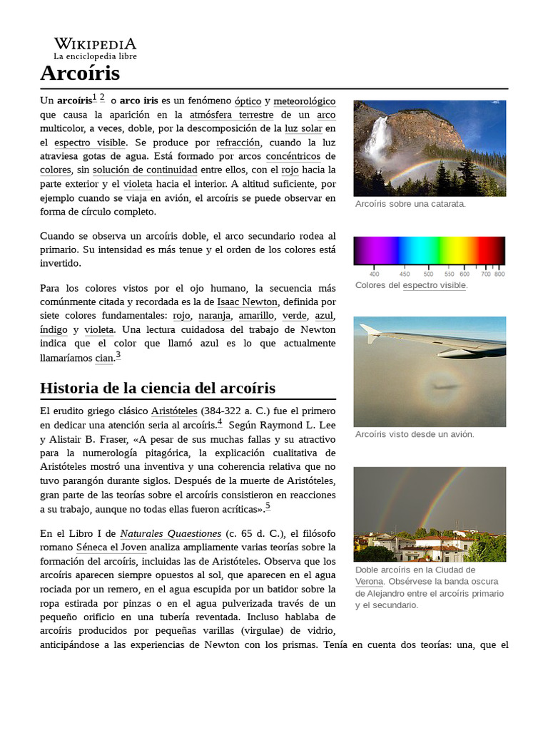 Arcoíris | PDF | Arco iris | Ligero