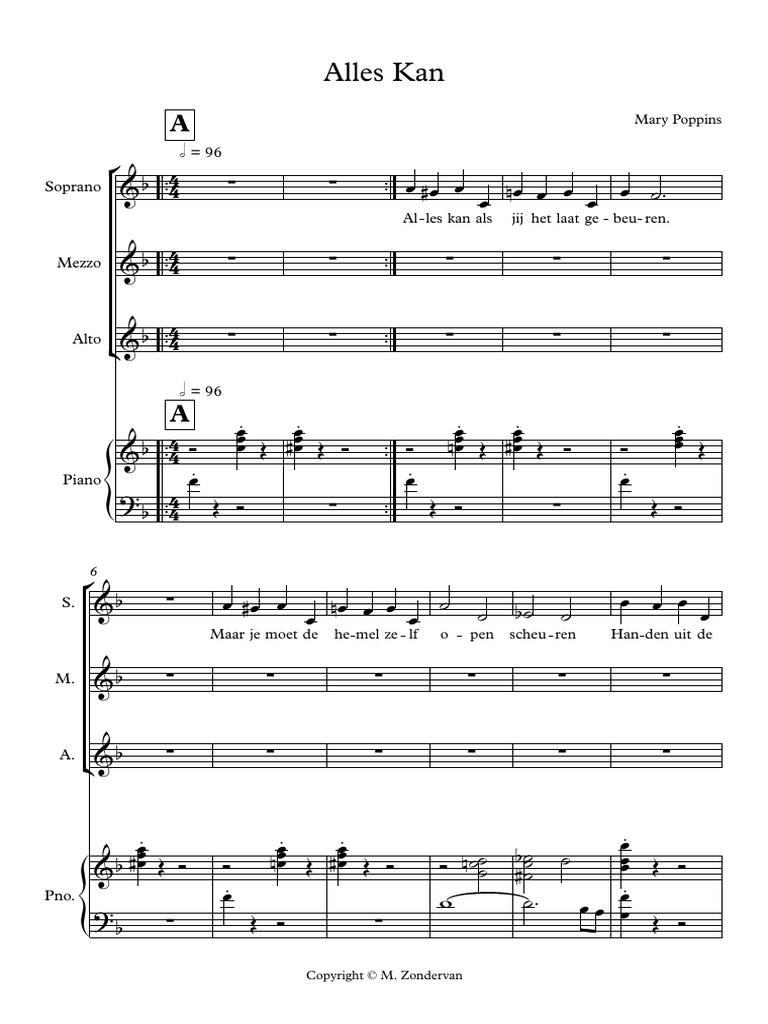 Alles Kan- Full Score | PDF