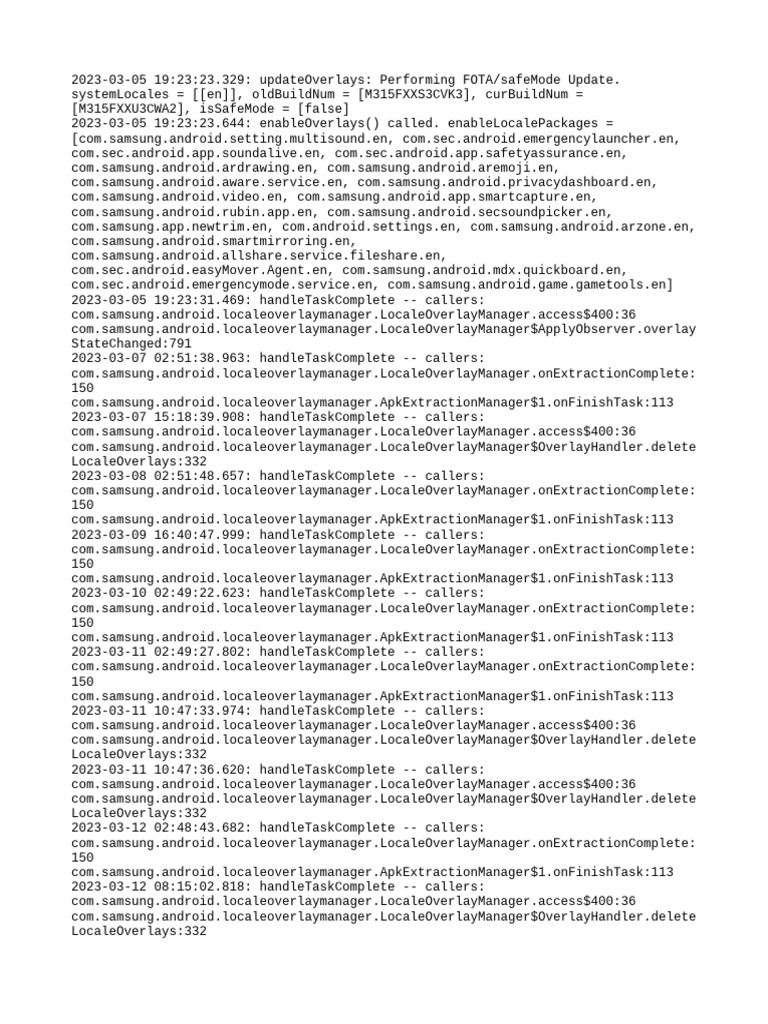 Lom Log | PDF | Android (Robot) | Operating System Families