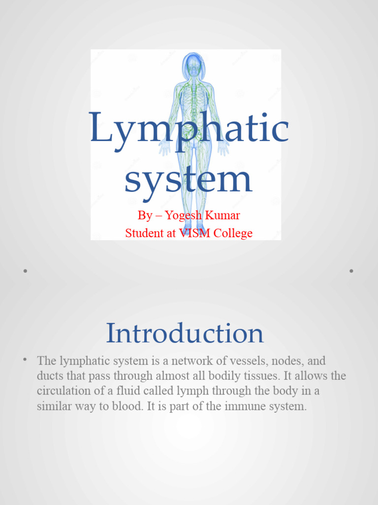 Lymphatic system | PDF | Lymphatic System | Lymph