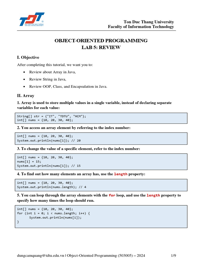 Lab 5 Pdf Method Computer Programming Constructor Object Oriented Programming 4914
