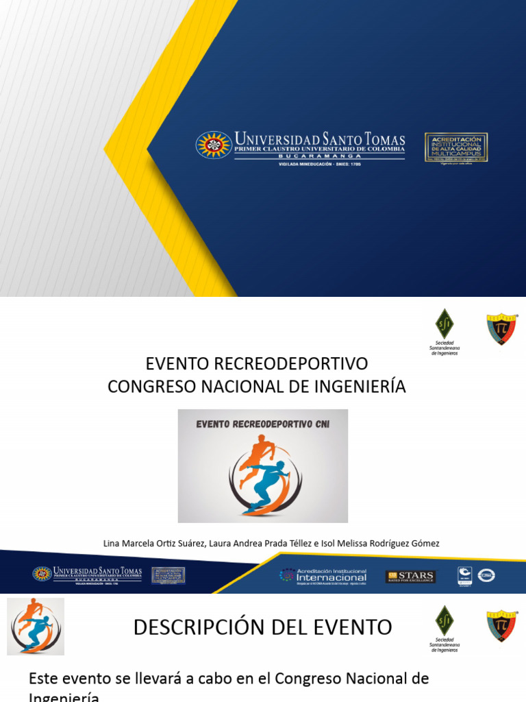 Evento Recreodeportivo en Congreso de Ingeniería | PDF | Juegos de ...