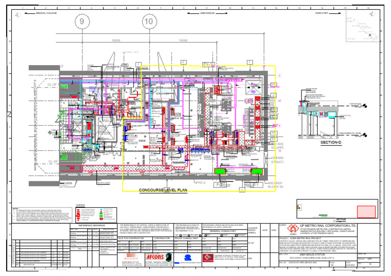 Agra Metro Jama Masjid Station ECS Layout | PDF