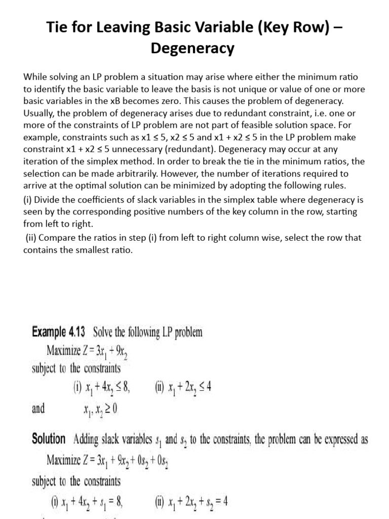 Simplex Ppt Pdf Mathematical Optimization Computational Science
