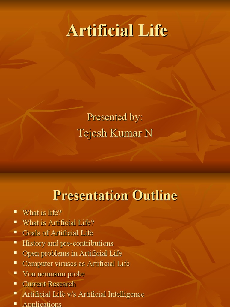 Artificial Life | PDF | Systems Theory | Cognitive Science