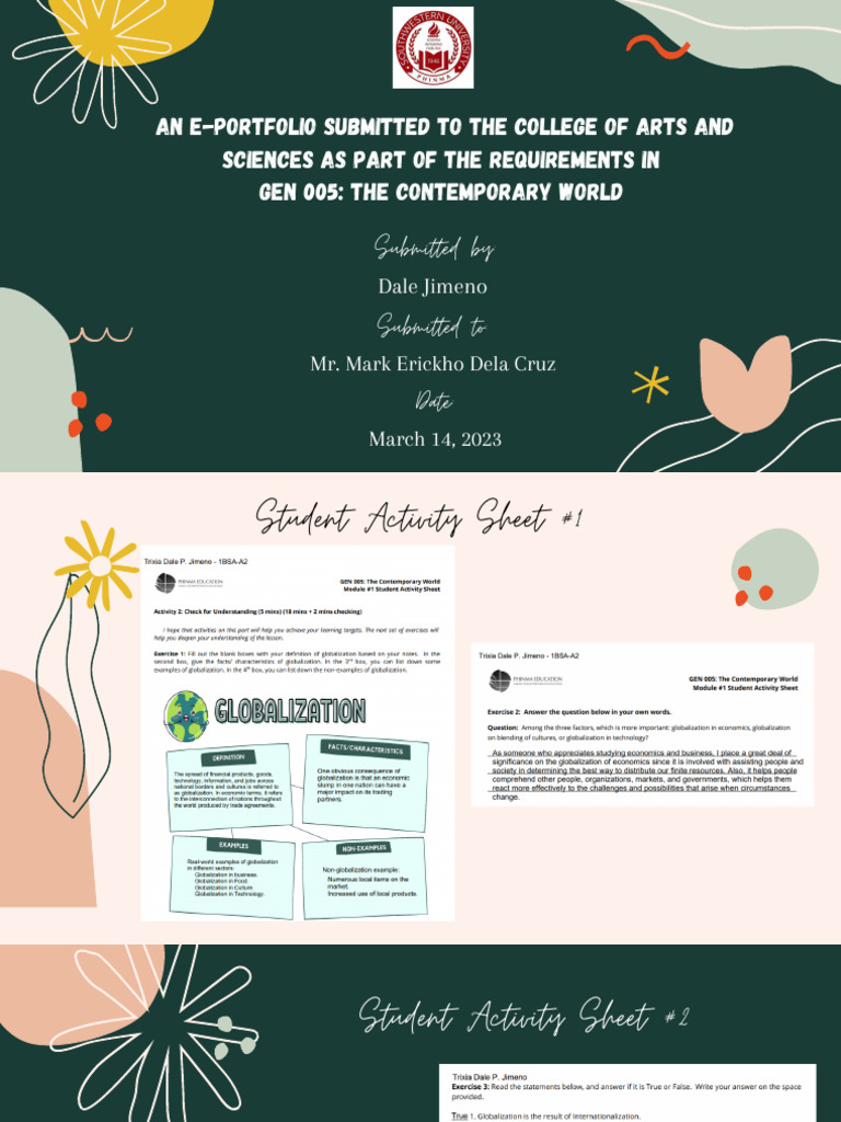 E-Portoflio - Jimeno - 1BSA - A2 | PDF