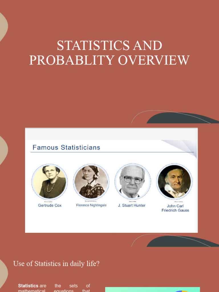 Statistics and Probablity Overview | Download Free PDF | Statistics | Experiment