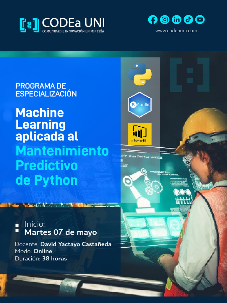 MACHINE LEARNING APLICADA AL MANTENIMIENTO PREDICTIVO en PYTHON | PDF | Aprendizaje automático ...