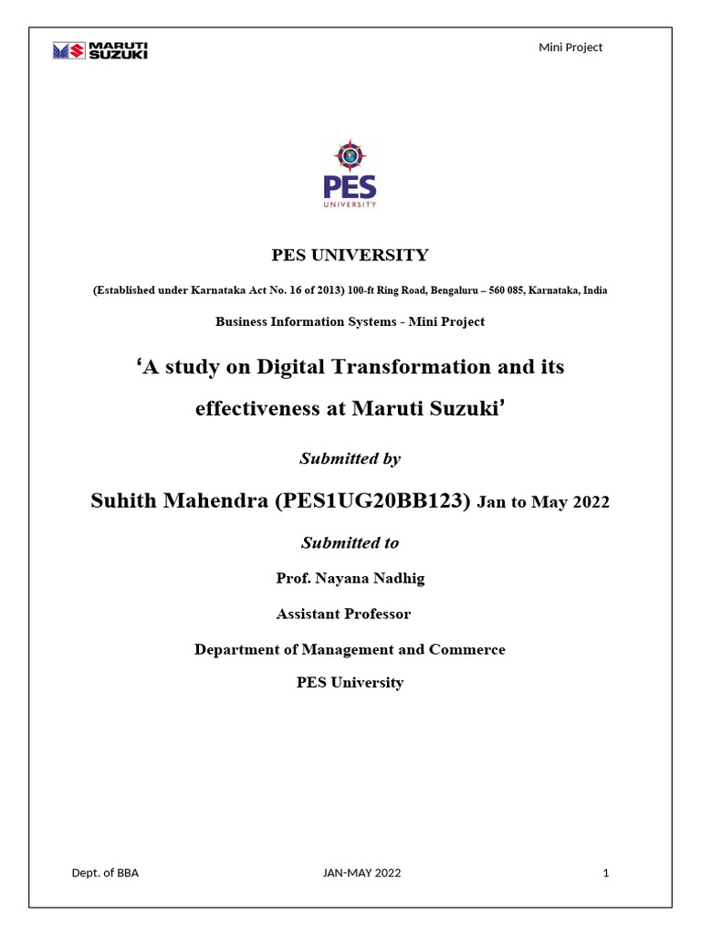 BIS Mini Project Guidelines and Format | PDF | Cloud Computing