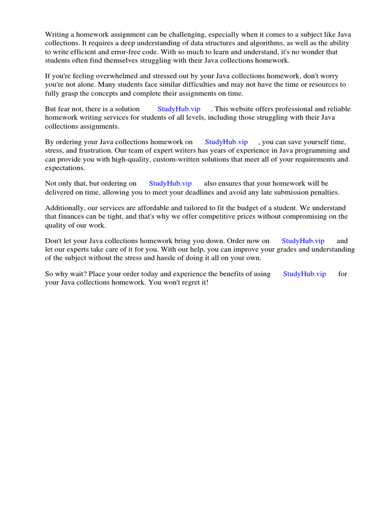 Java Collections Homework Download Free Pdf Class Computer Programming Computing