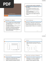 Intro To Matrices | PDF | Matrix (Mathematics) | Operator Theory