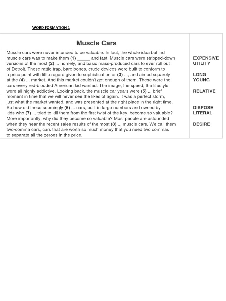 Cae - Word Formation 1-22 | PDF | Christopher Columbus