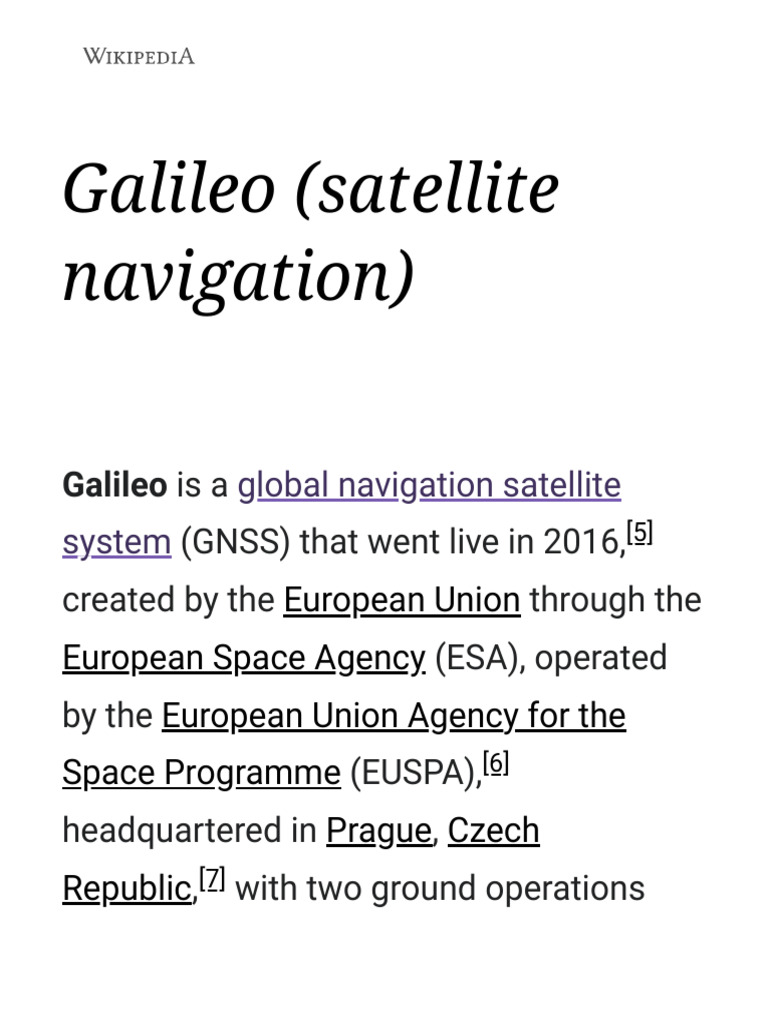 Galileo (Satellite Navigation) | PDF | Spaceflight | Spacecraft