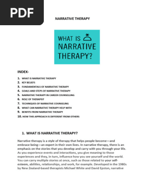 Narrative Therapy Pdf Narrative Therapy | PDF | Psychotherapy