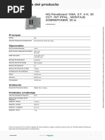 Ficha técnica Tablero NF304AB22S | PDF