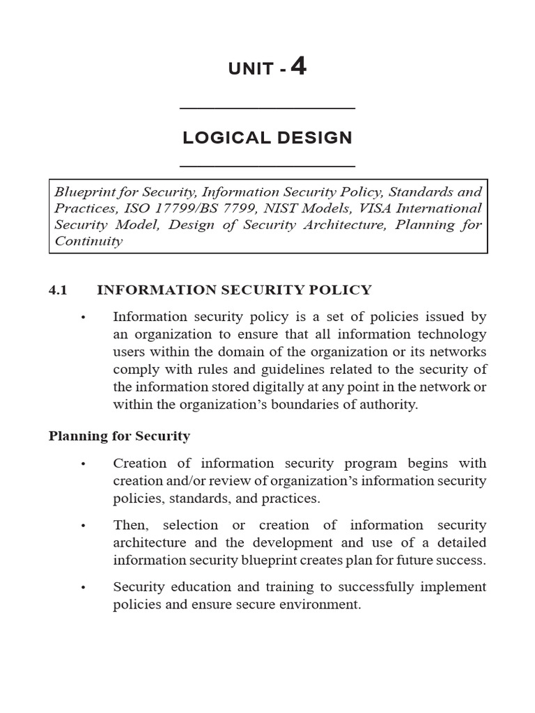 IS CH 4 | PDF | Information Security | Computer Security